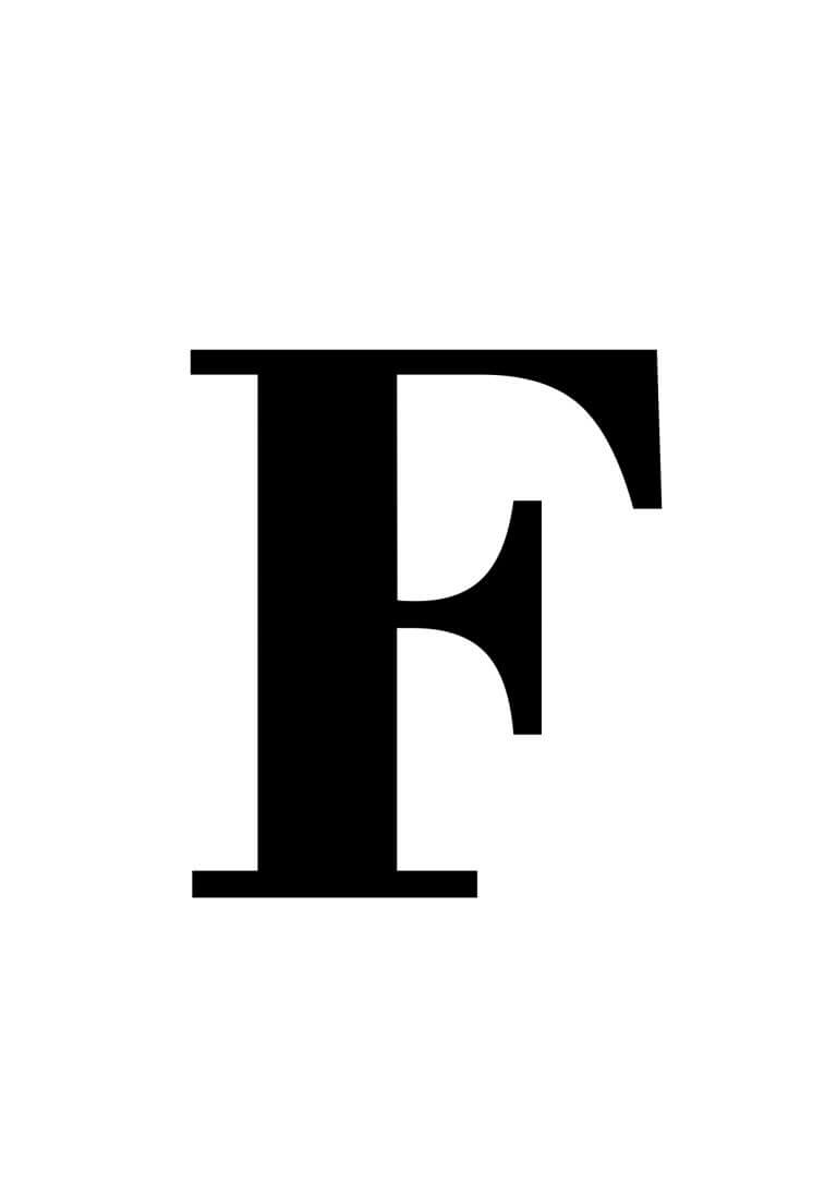 Moldes de Letras f Para Recortar – Letras Diferentes 🄻🄾🅅🄴 🔥